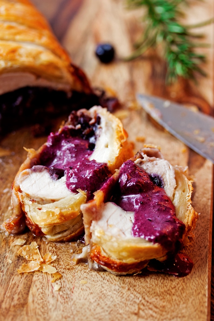 Blueberry and Brie Stuffed Turkey Wellington