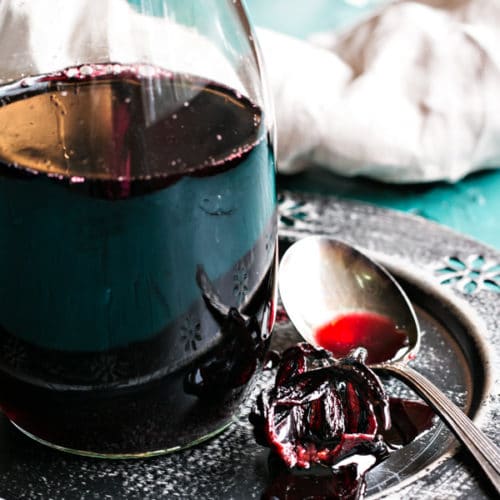 Simple Hibiscus Syrup for Beautiful Floral Cocktails - Cooks with Cocktails