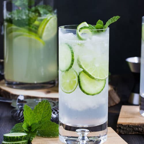 Cucumber Mojito Recipe ~ Cooks with Cocktails