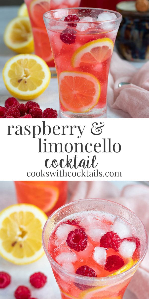 Hard Raspberry Lemonade & Limoncello Cocktail - Cooks with Cocktails